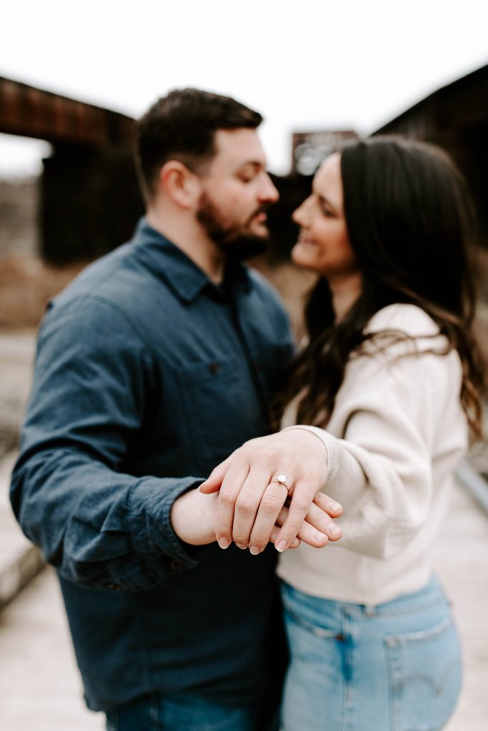 Aspinwall Riverfront Park Engagement Photos | Rachel Wehan Photo