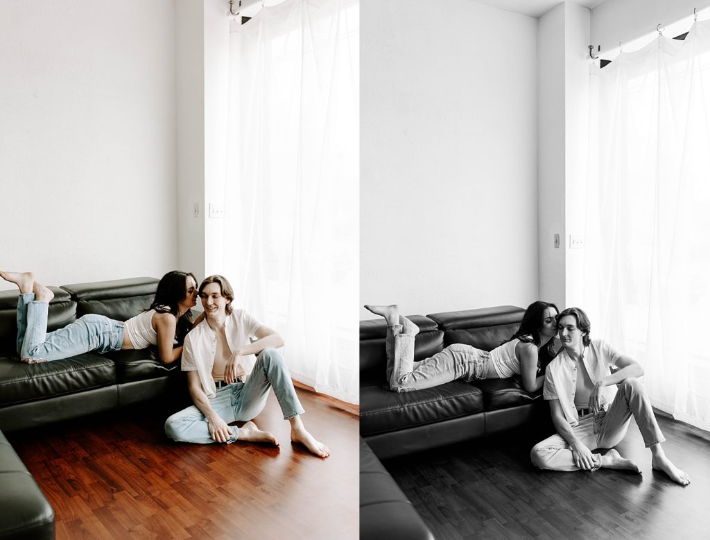 Couple’s Boudoir Photography | Cozy Session at Studio 1933 Pittsburgh